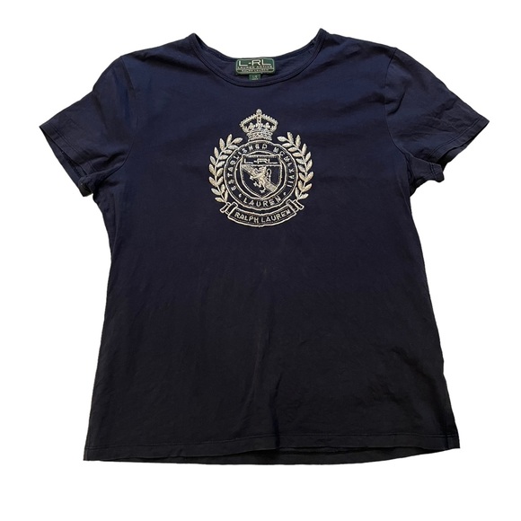 Ralph Lauren | Tops | Vintage Lrl Active Ralph Lauren Rhinestone Crest ...